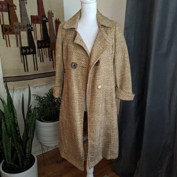 Mossimo Supply Co. | Jackets & Coats | Mossimo Wool Blend Gold Coat ...